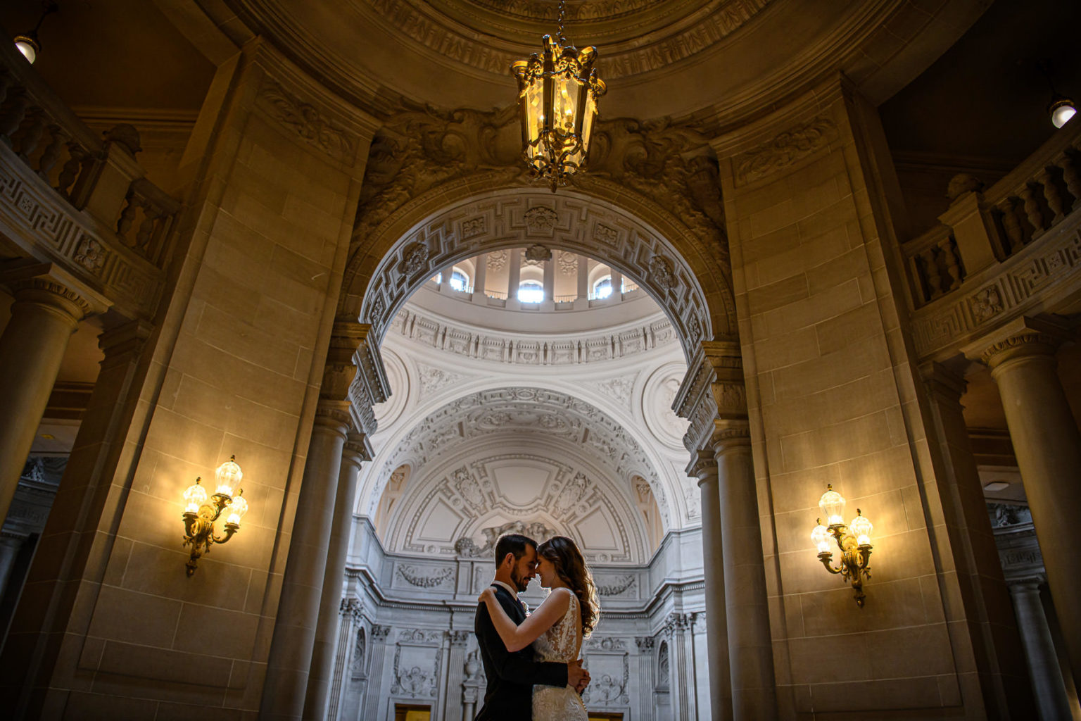 City Hall Civil Ceremony by Duy Ho | SF Wedding Photographer