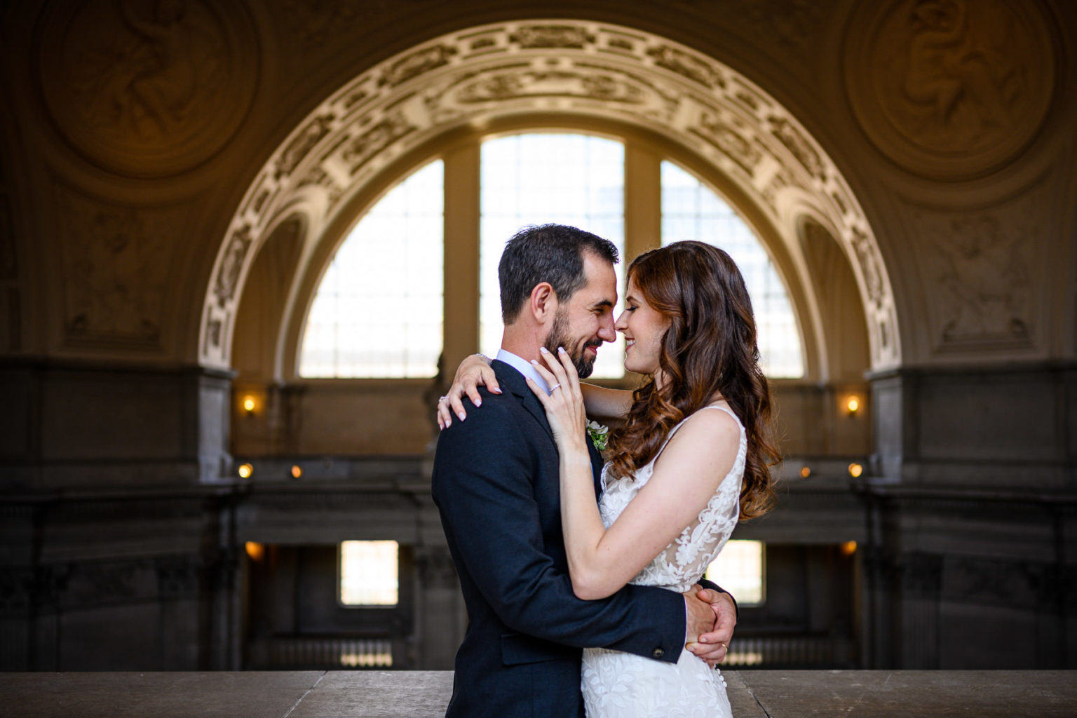City Hall Civil Ceremony by Duy Ho | SF Wedding Photographer