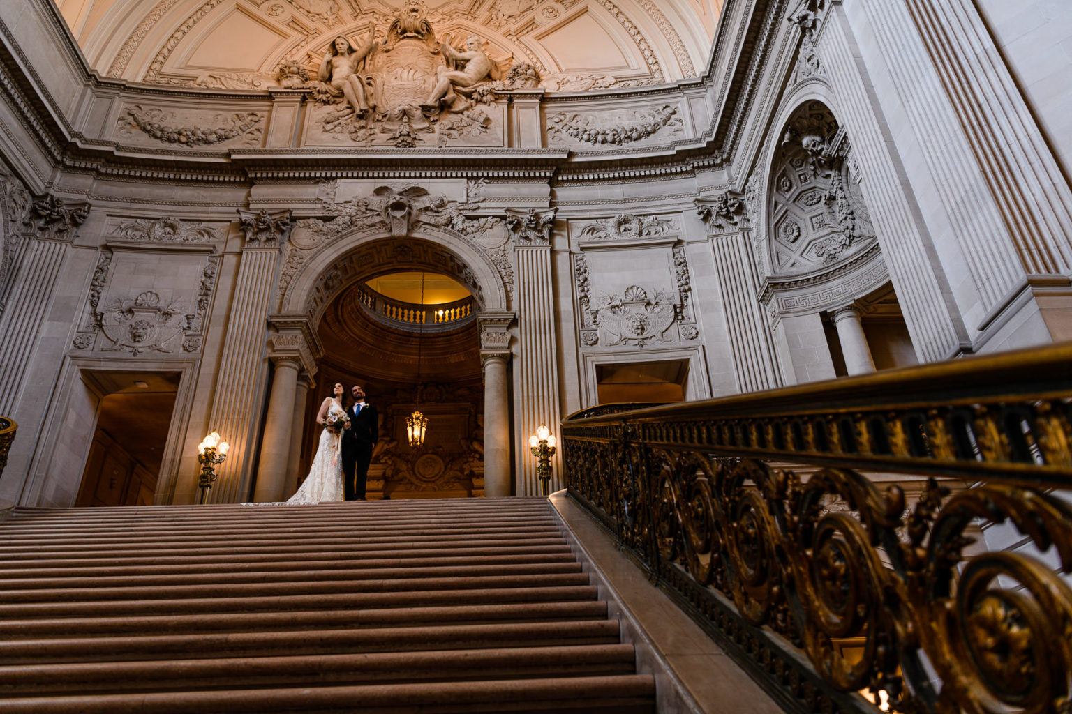 City Hall Civil Ceremony by Duy Ho | SF Wedding Photographer